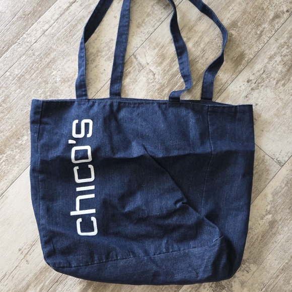 Chico's | Bags | Chicos Denim Tote Bag | Poshmark
